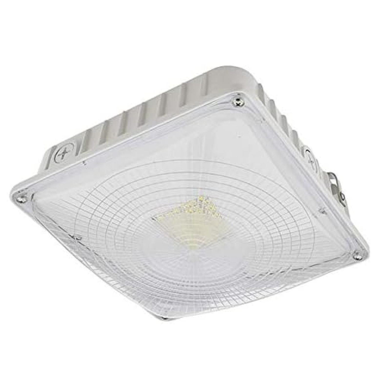 45W LED Dimmable Outdoor Canopy Ceiling Light Fixture ETL-Listed, 100 ...