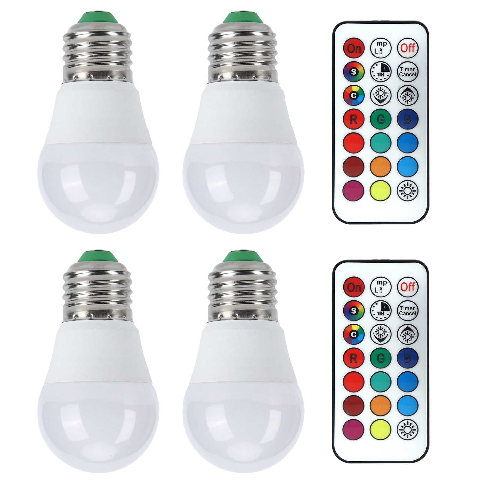 45W LED RGB Bulb Light Colorful Changeable Remote Control Lamp for ...