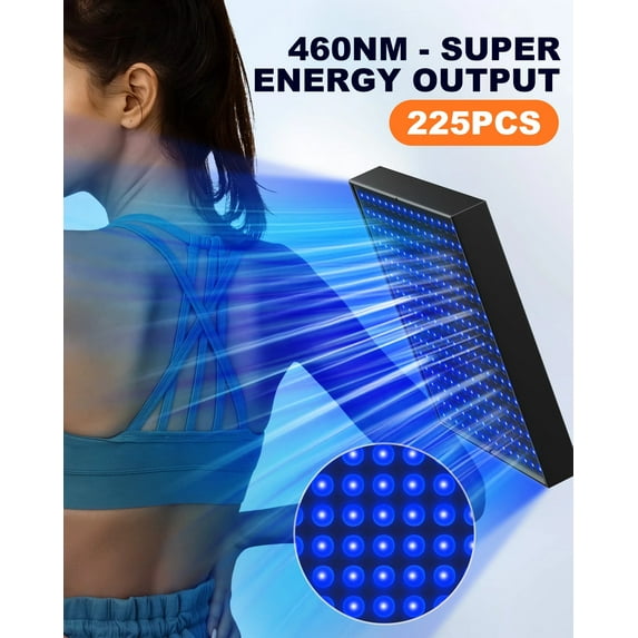 45W LED UV Ultraviolet Face Body Tanning Lamp 460NM Full Blue Beauty ...