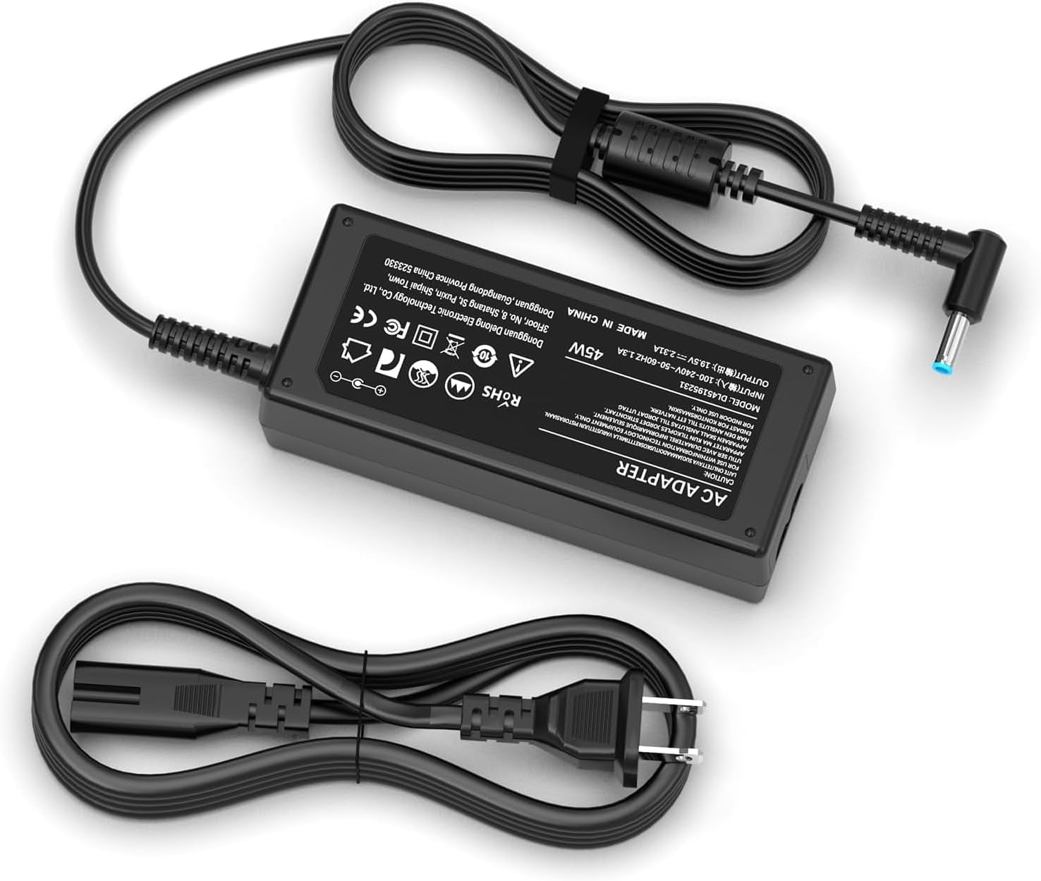 45W Laptop Charger for Hp model 15 14 15-f023wm R-41013323 213349-009 ...