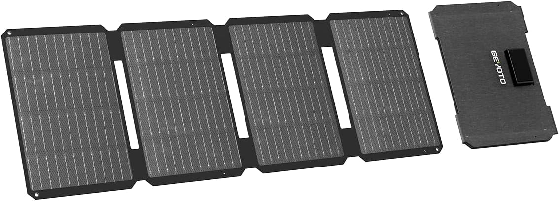 45W Solar Panel Charger with Dual USB-C and USB-A,25.4% High Efficiency ...