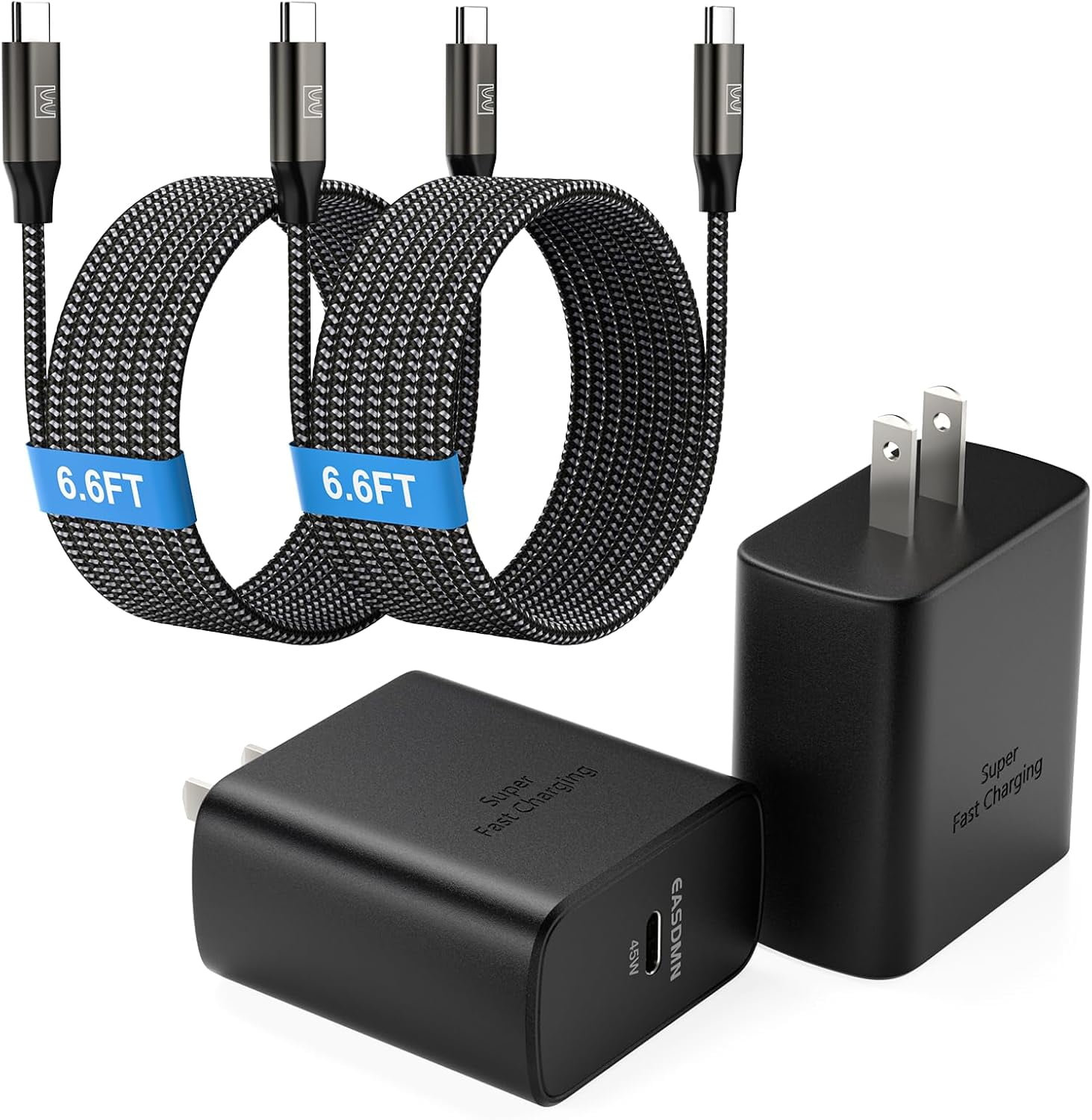 45W Super Fast Charger Type C, [2 Pack] 45 Watt USB-C Charger PD/PPS ...