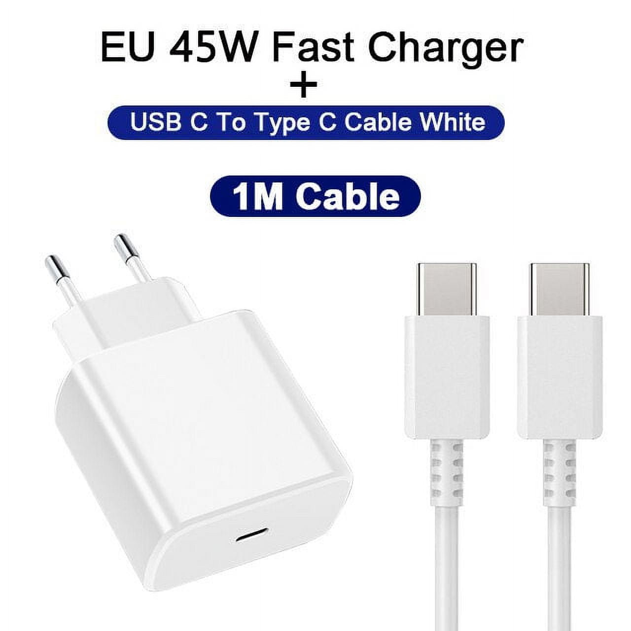 USB C Charger 45W Super Fast Charger 3.28 ft Type C Cable Fast Charging ...