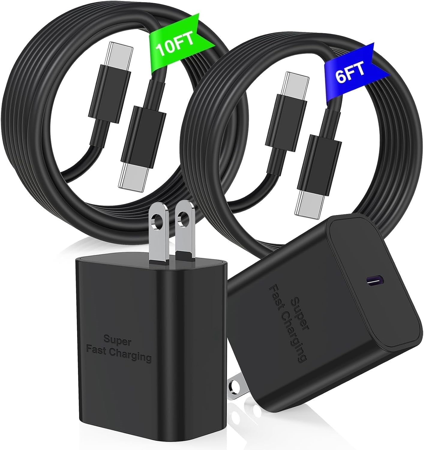 CABEPOW 45W Super Fast Type C Charger, 2 Pack USB C Wall Adapter, 6ft ...