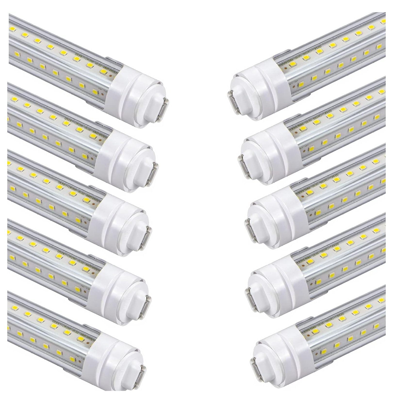 45W T8 LED Tube Lights 5 Foot(Equal to 57.8in),75W F60T12 Fluorescent ...