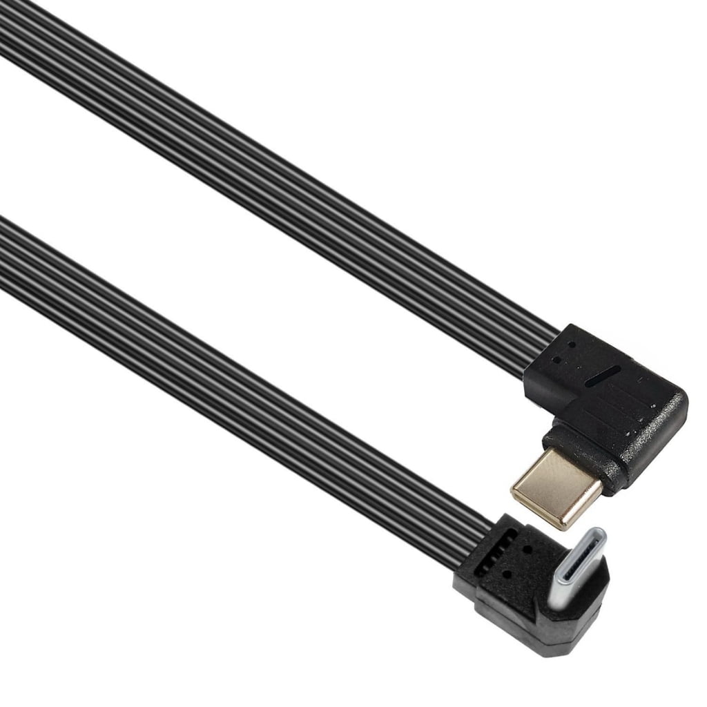 45W Type C USB C Fast Charging Cable for Phone Laptop 90 Degree Right ...