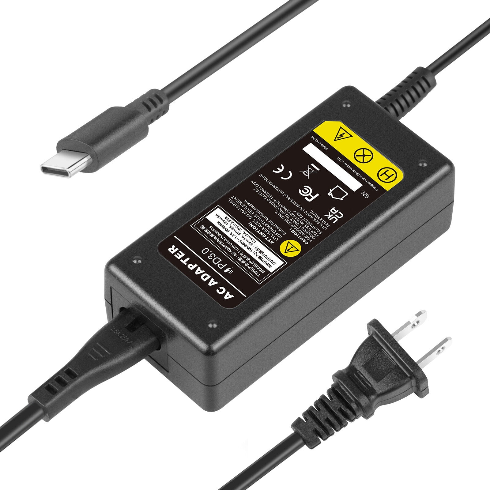 45W USB-C Type-C AC Adapter Laptop Charger for HP Chromebook X360 14 G5 ...
