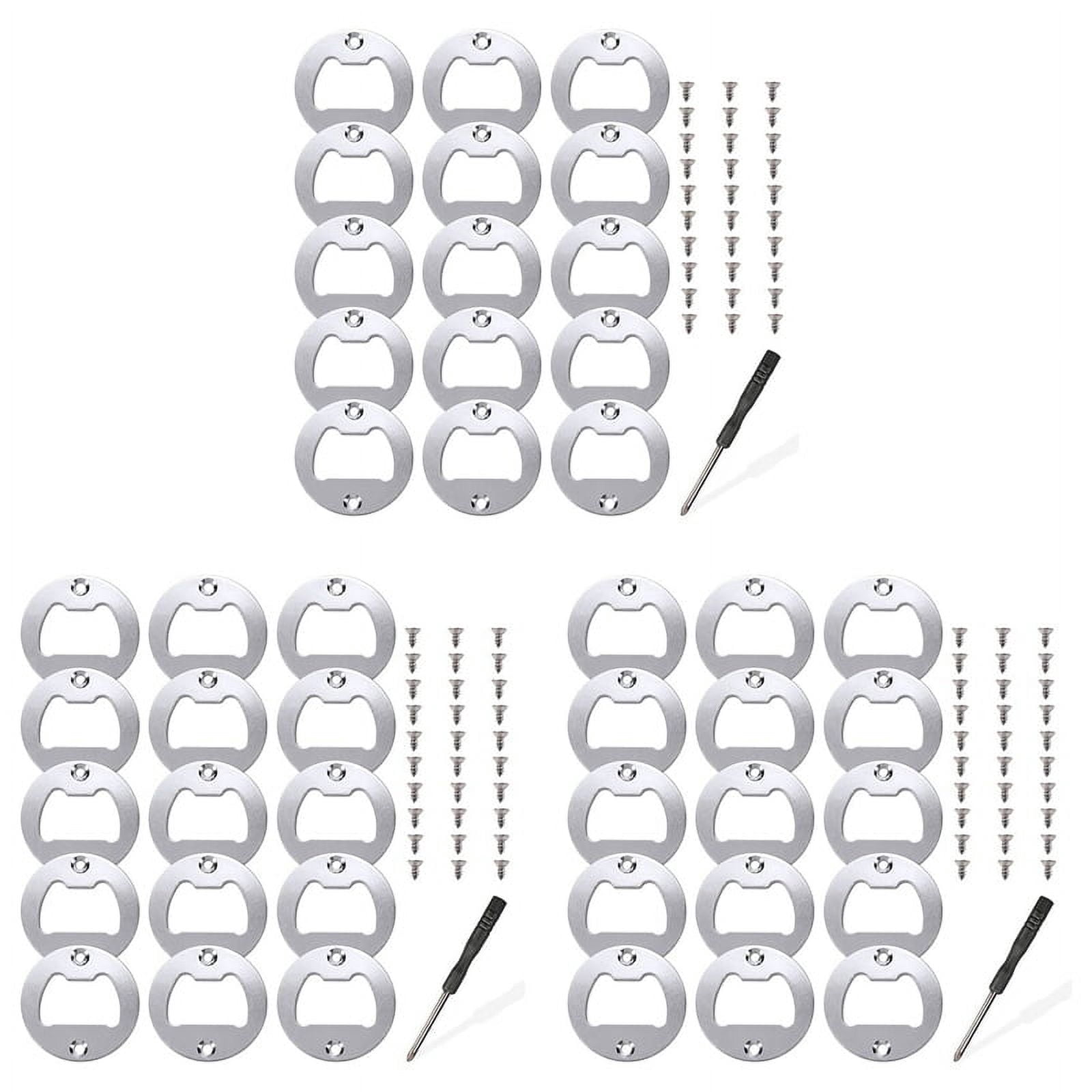 45X Stainless Steel Bottle Opener Inserts Hardware, Metal Insert Parts ...