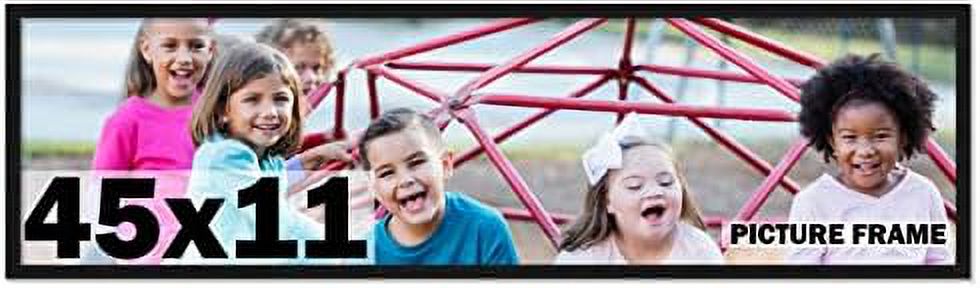 45X11 Frame Black Picture Frame - Complete Modern Photo Frame Includes ...