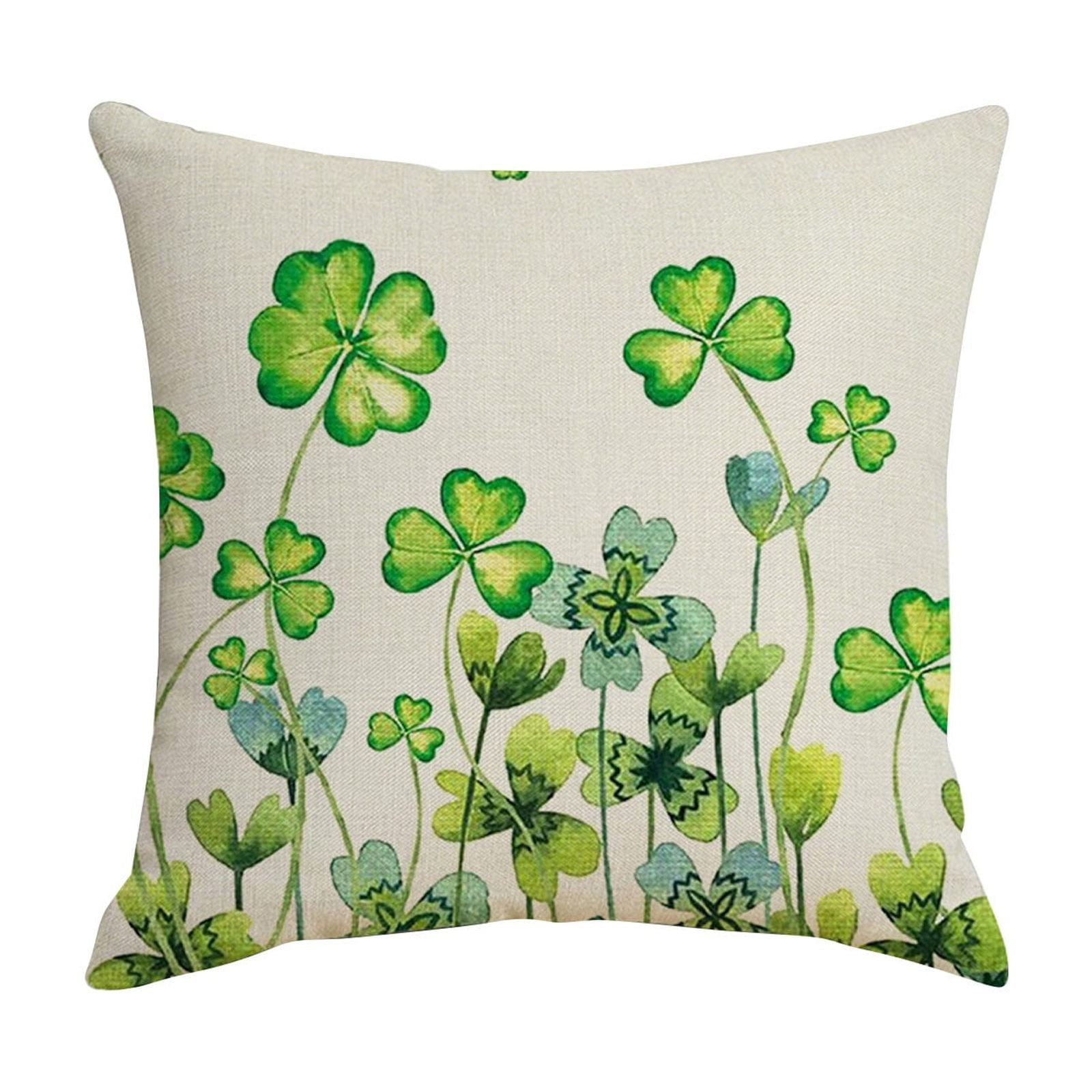 45X45Cm Saint Patrick'S Day Pillow Cover Green For Sofa Lumbar Support ...