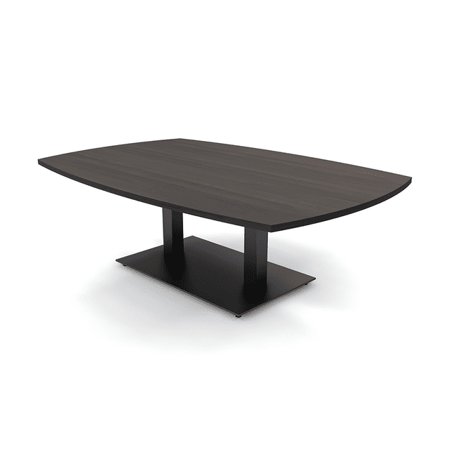 45X60 Arc Boat Shaped Reception Coffee Table With Double Metal Base ...