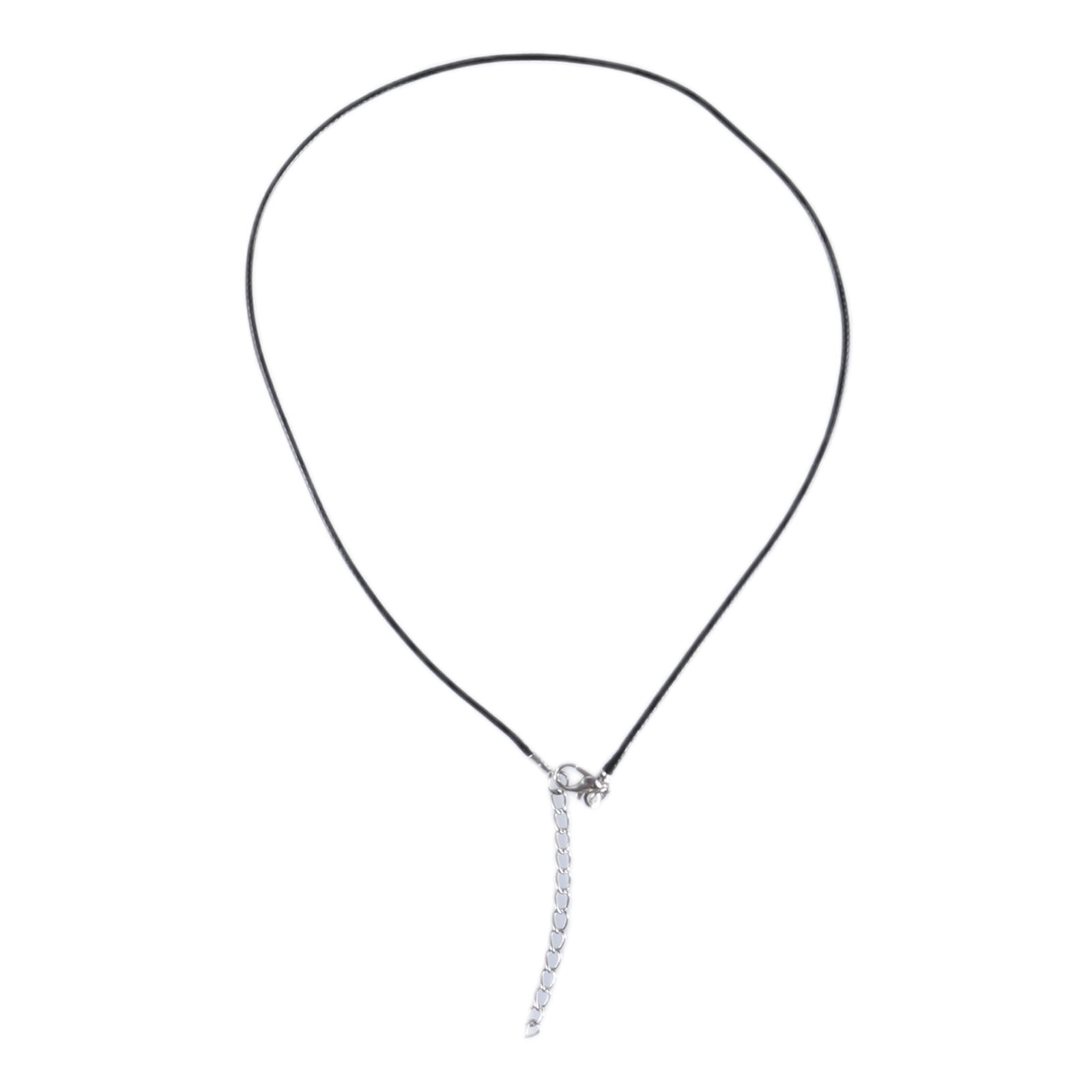 45cm Braided Adjustable Leather Rope Wax Cord Handmade Necklace Pendant ...