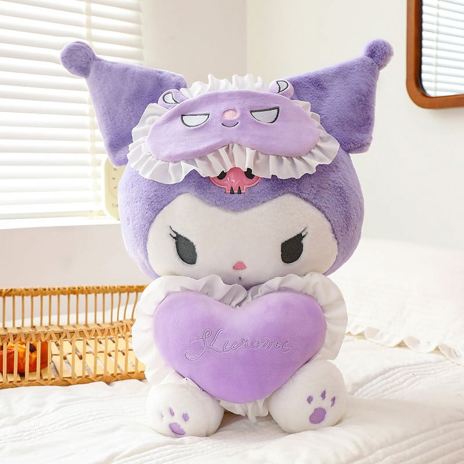 45cm Cute Heart Hugging Kuromi Plush Toys Sanrio Melody Doll Kawaii ...