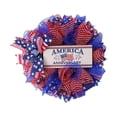 45cm Mesh Independence Day Wreath Patriotic Home Party Gathering ...