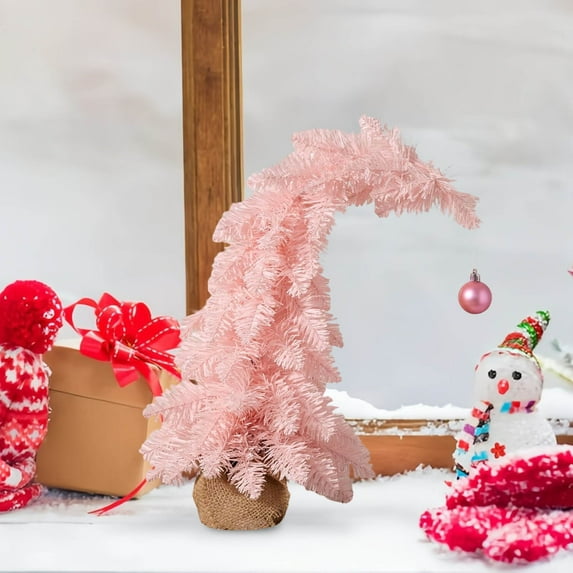 45cm Mini Christmas Tree with Pointed Snow Spray - Festive Snowflake ...