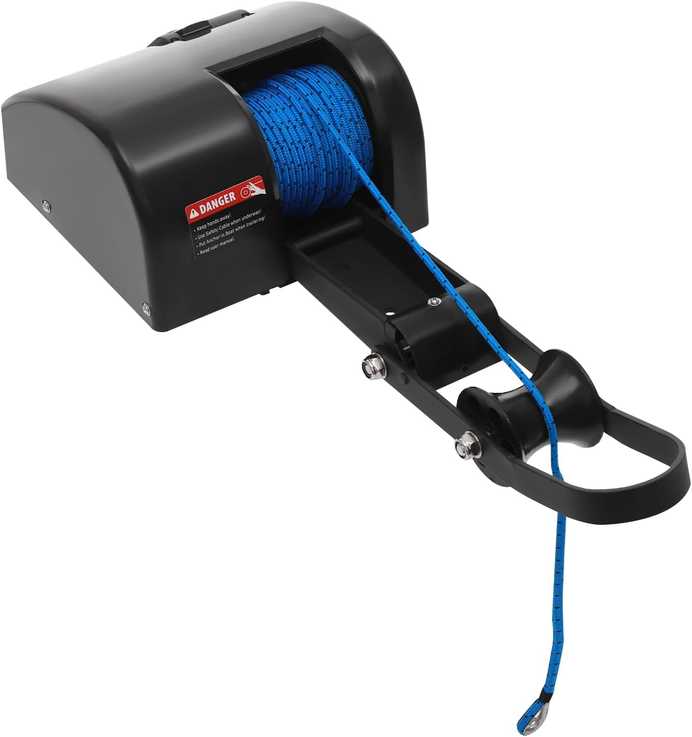 45lb Boat Electric Anchor Winch, 12V Saltwater Marine Anchor Windlass ...