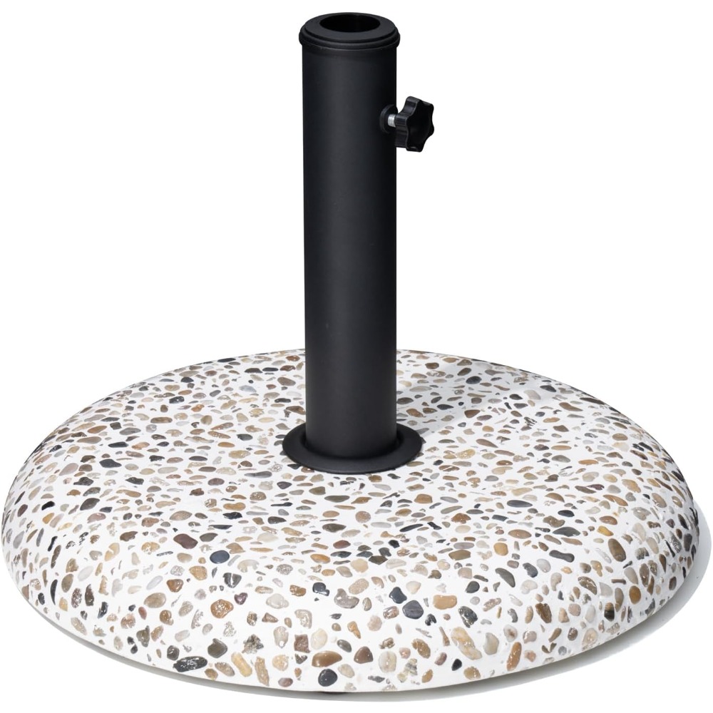 45lbs Patio Umbrella Base, Outdoor Umbrella Stand, Concrete with ...
