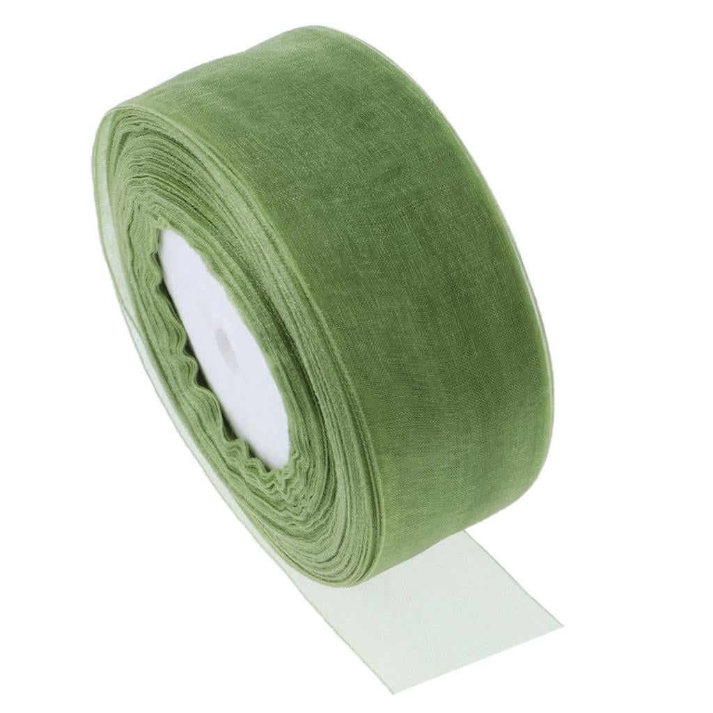 45m Solid Ribbon Tulle Roll Spool Gift Wrapping Green - Walmart.com
