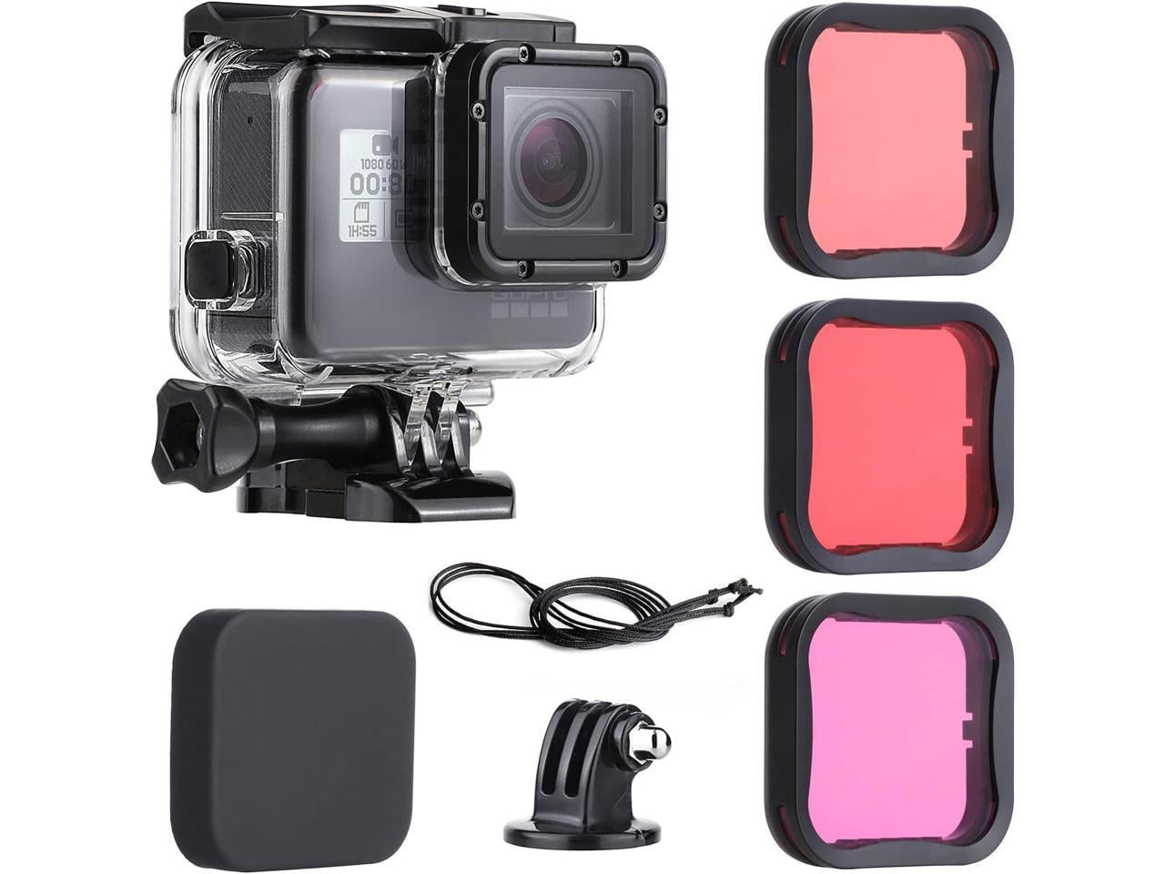 45m Underwater Waterproof Dive Housing Case with 3-Pack Dive Filters ...