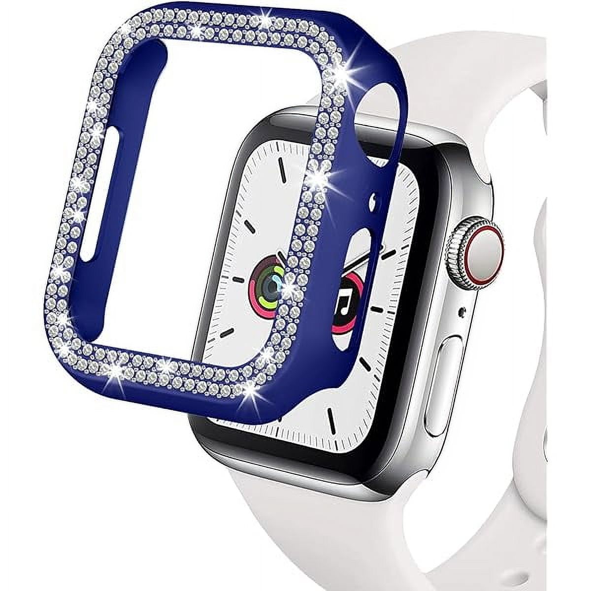 (45mm,Blue) yilufa Bling Cases Crystal Diamond Bumper Cover [2 Pack ...