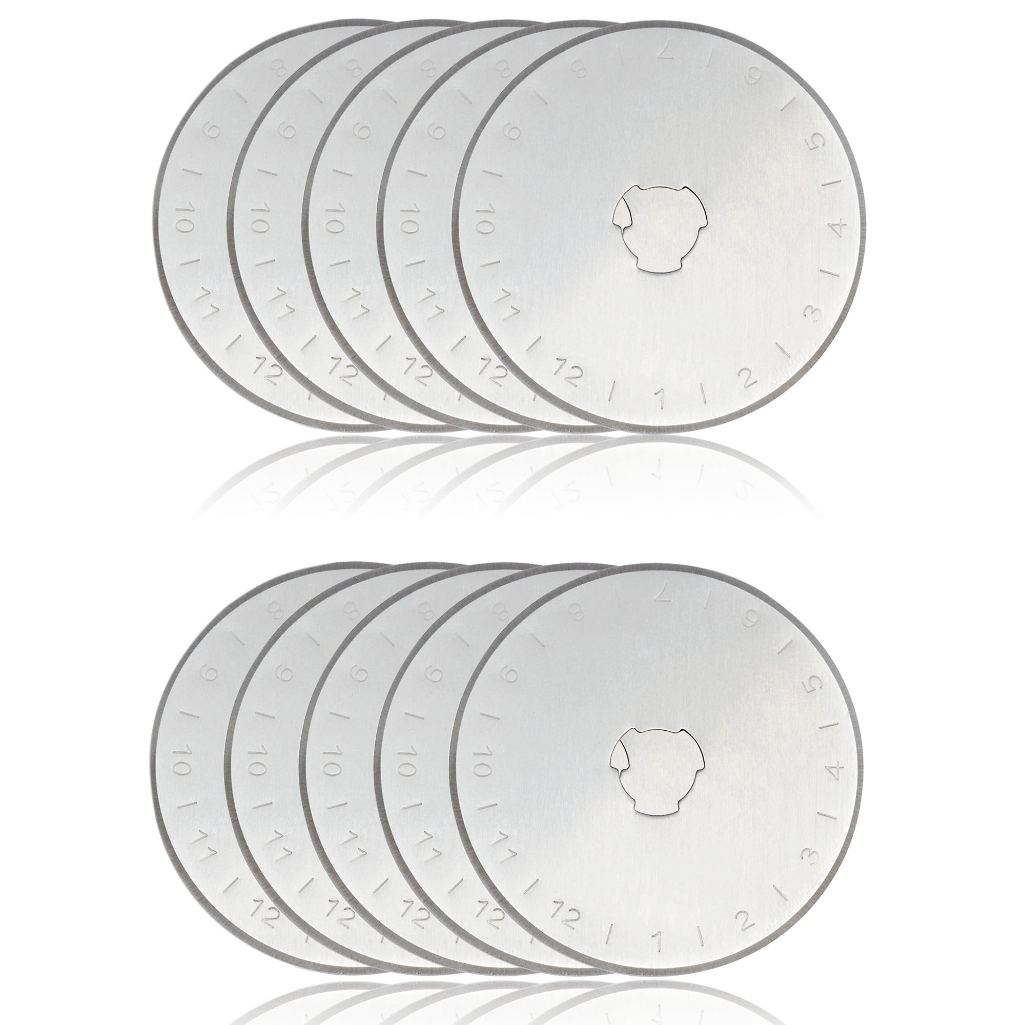 LELINTA 45mm Rotary Cutter Blades 10 Pack, Replacement Sewing Cricut ...