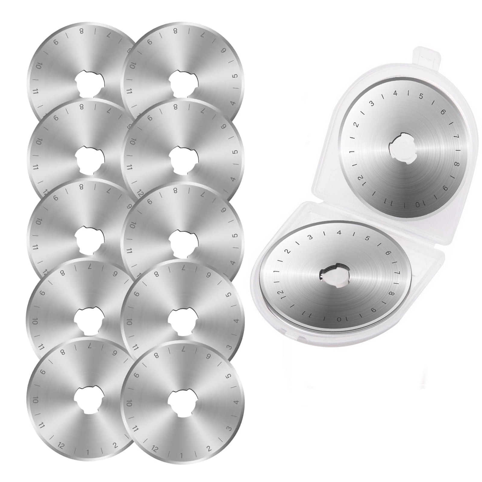 45mm Rotary Cutter Blades 10 pack Replacement Blade, for Quilting ...