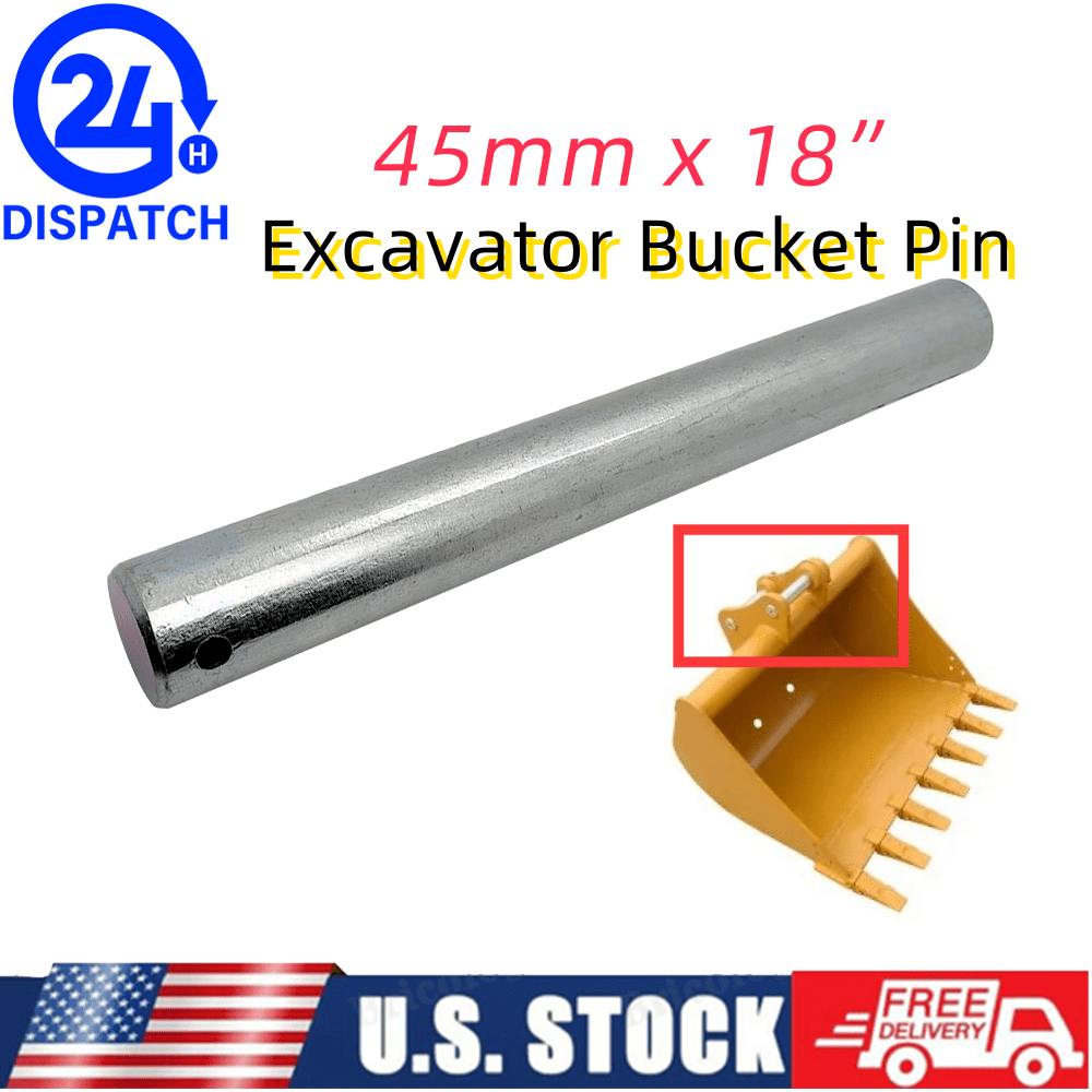 45mm x 18-In Excavator Bucket Pin for John Deere Kubota Case Case IH ...