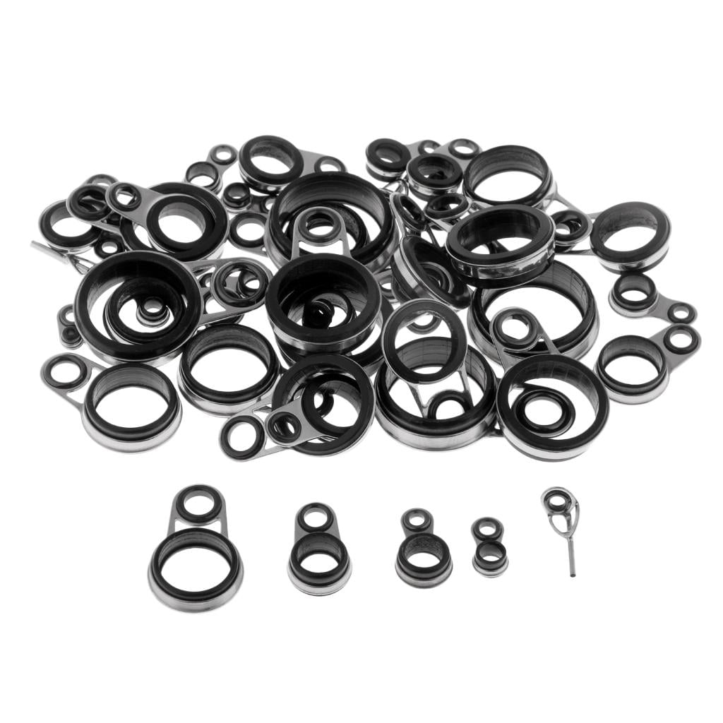 45pcs 1.0-20mm Fishing Rod Eyes Telescopic Rod Guides Tip - Walmart.com