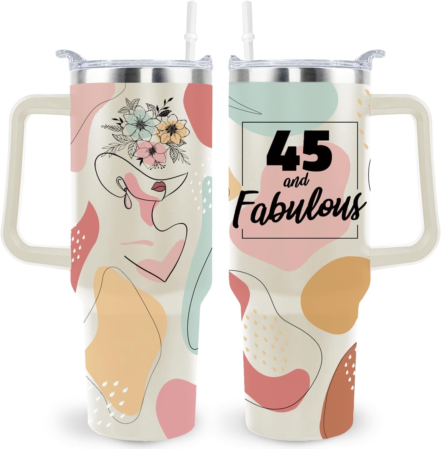 45th Birthday Gifts for Women 45 & Fabulous Boho Bohemian Birthday Gift ...