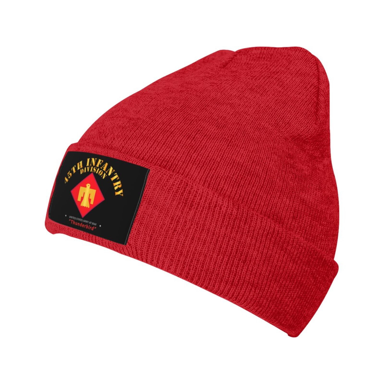45th Infantry Division - Thunderbird Flag Stretch Knit Hat For Men ...