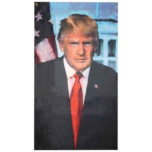 45th President Trump Vertical 100D Woven Poly Nylon 3'x5' Flag Sleeve ...