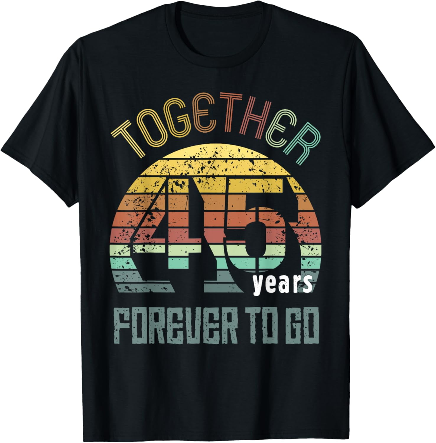 45th Years Wedding Anniversary Gifts For Couples Matching 45 T-Shirt ...