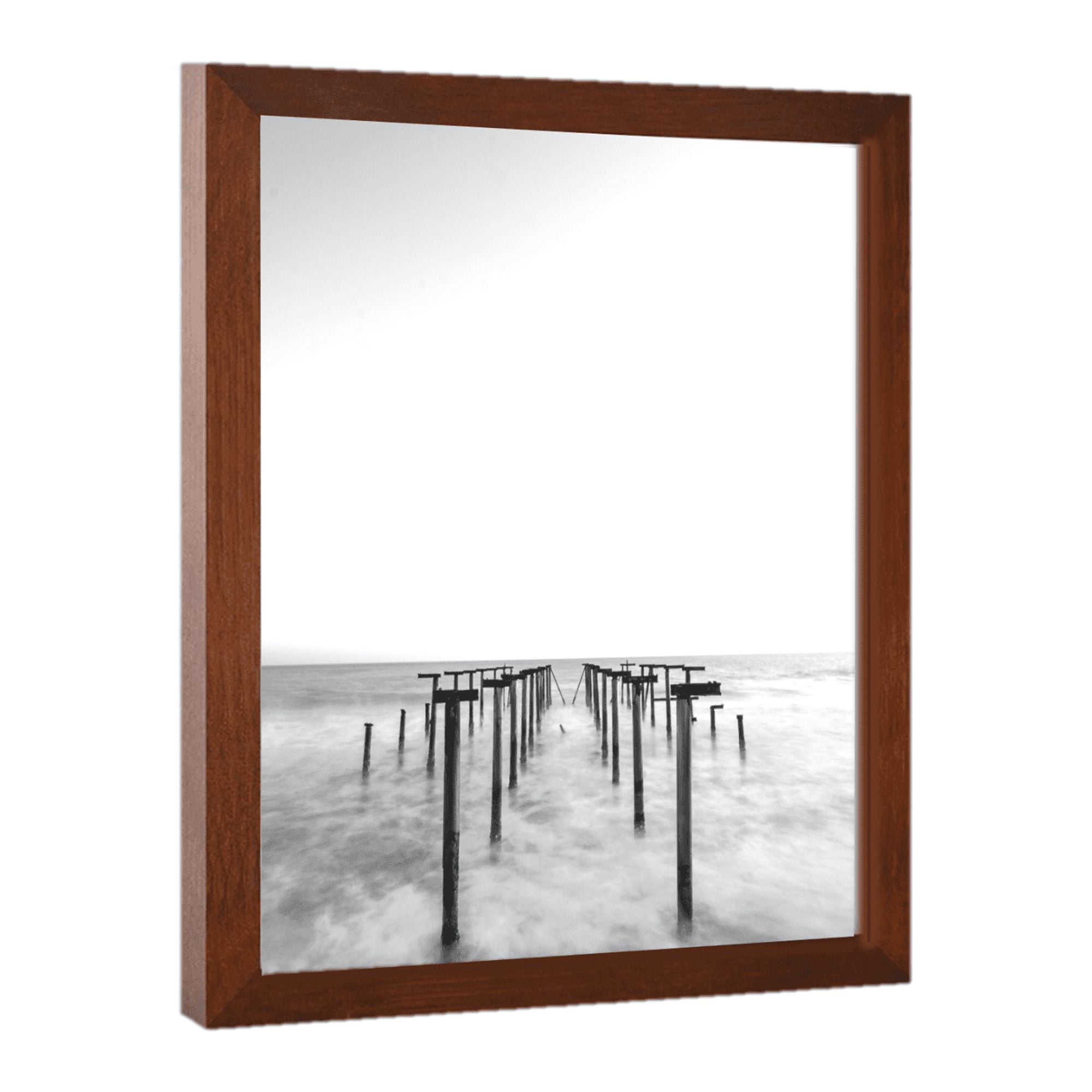 45x24 Picture Frame Brown Wood 45x24 Poster Frames 45 x 24 Inch Photo ...