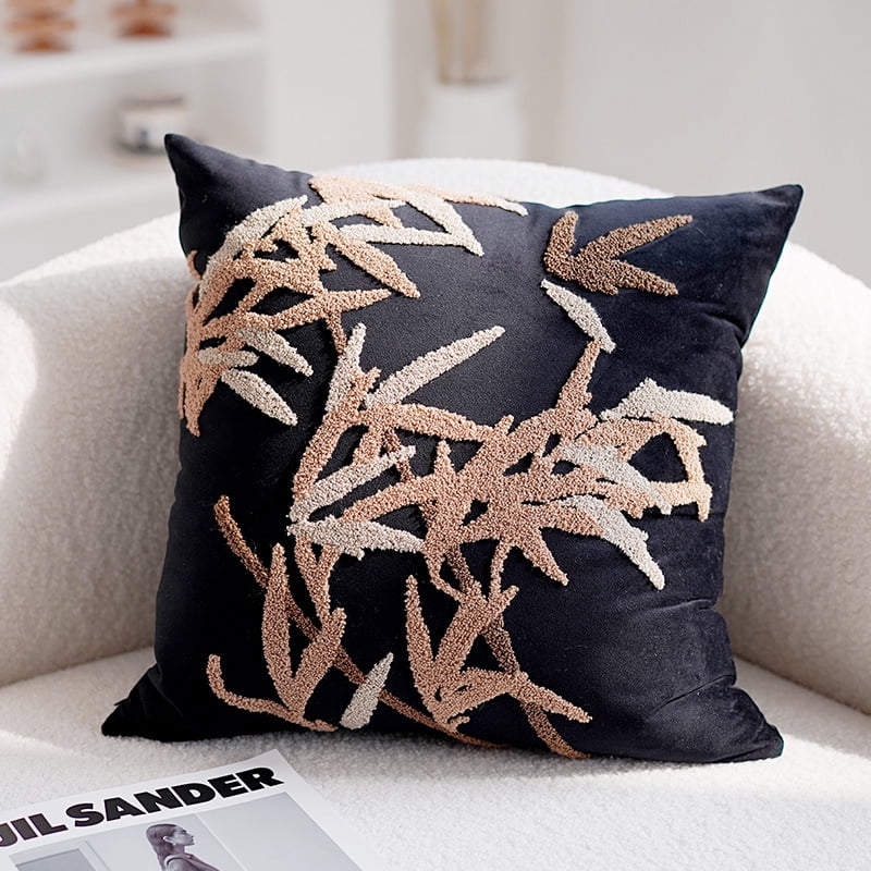 45x45CM Brown Vintage Nordic Throw Pillow Cover Cream Light luxury Sofa ...