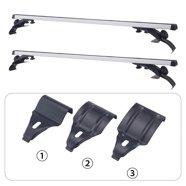 Pair of 44-60" Strap Attached Telescoping Roof Cross Bars for Cars ...