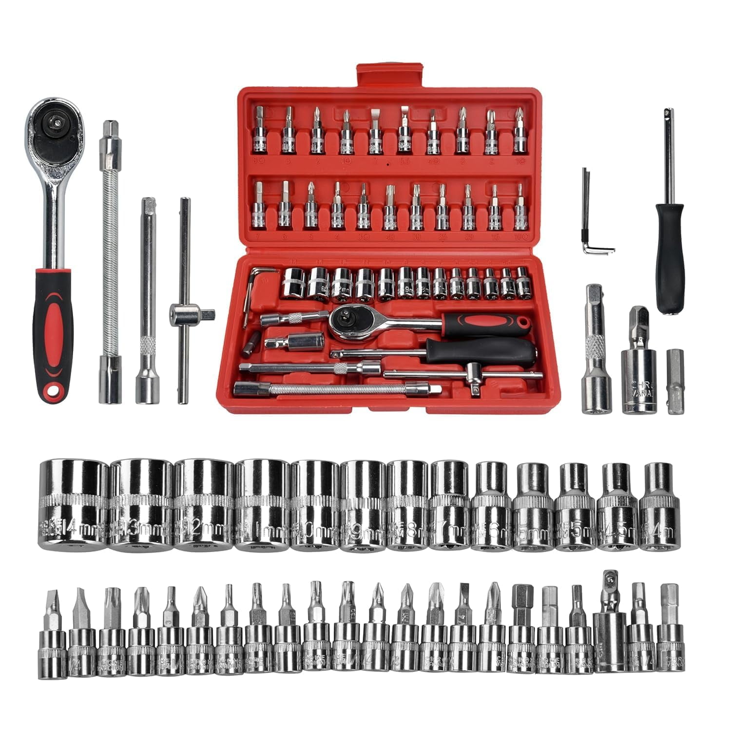46 In 1 Pcs Tool Kit & Screwdriver Set | Multi Purpose Combination Tool ...
