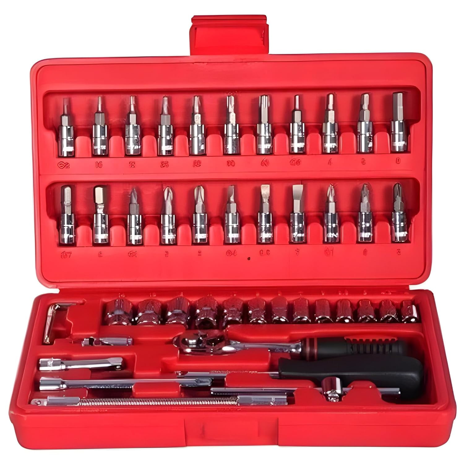 46 In 1 Tool Kit, Screwdriver & Socket Set | Multi-Purpose Precision ...