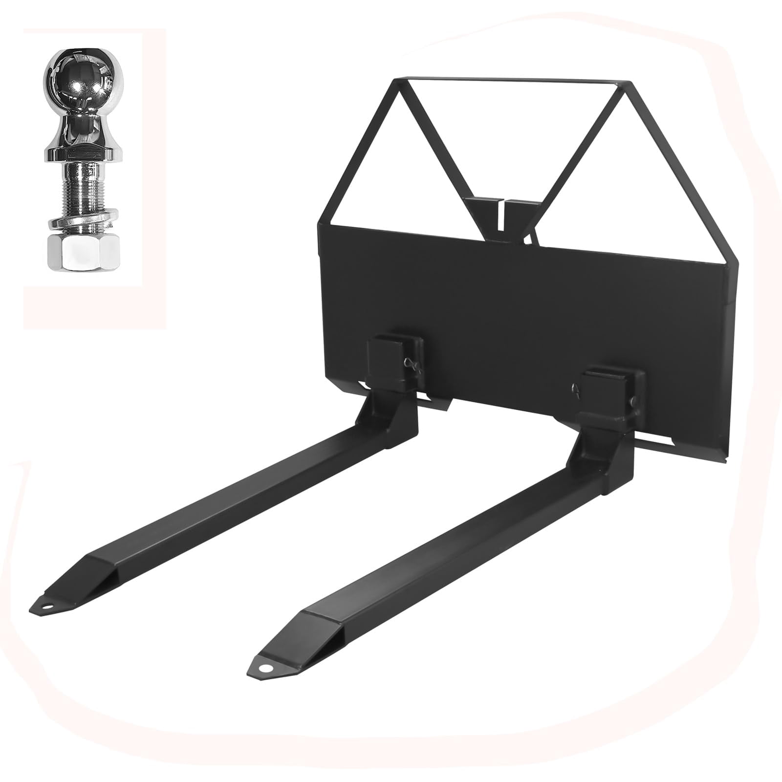 46"2600 lbs Pallet Forks Attachment Skid Steer Forks for Tractors ...