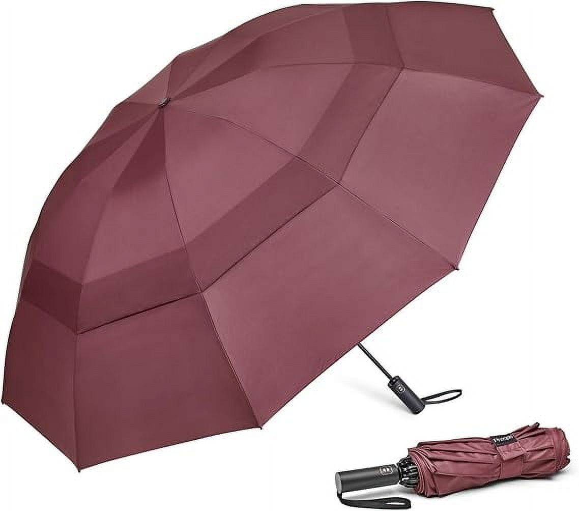 46/62 Inch Large Travel Umbrellas for Rain Windproof, 10 Ribs Compact ...