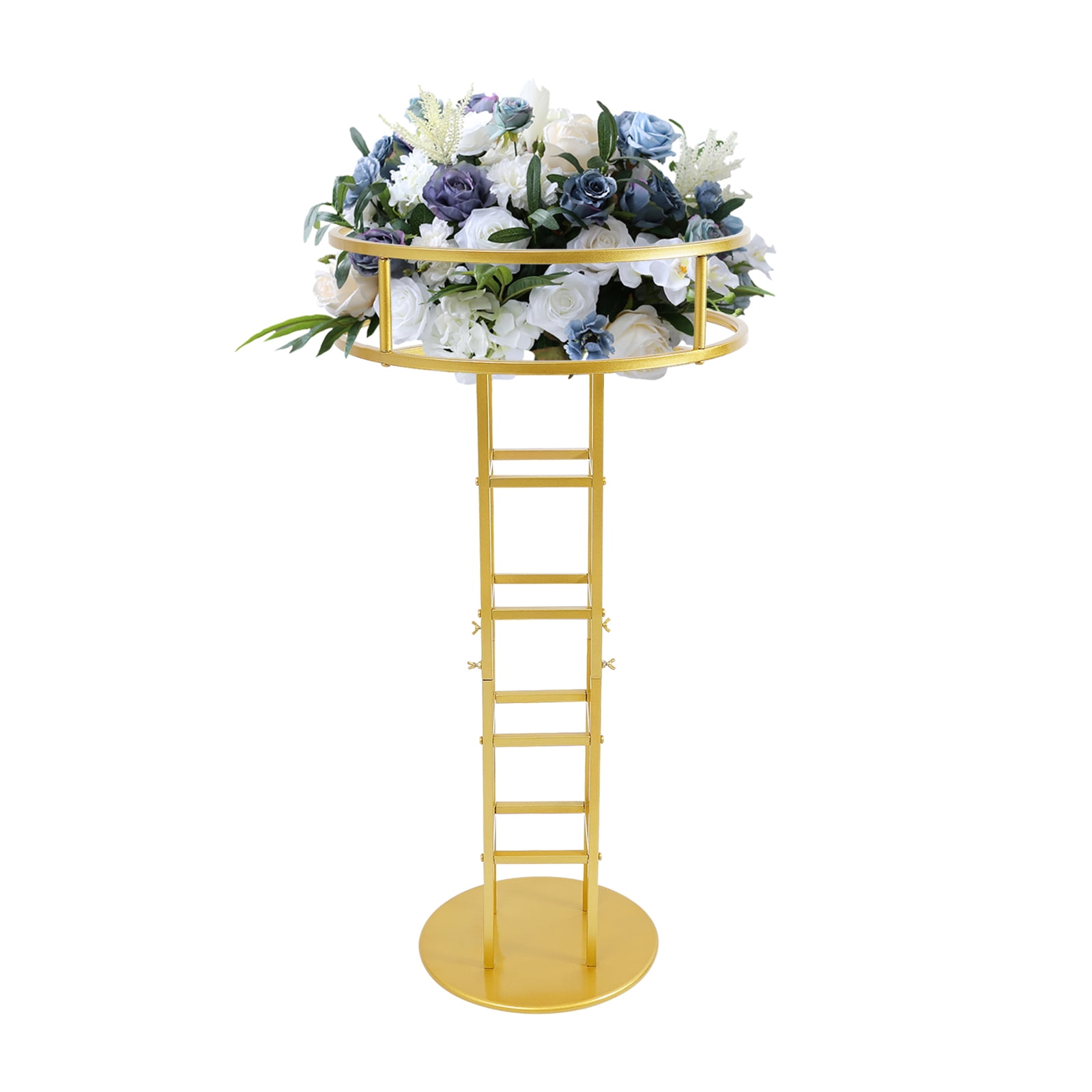46.65in Tall Metal Plant Stand Gold Metal Large Open Flower Frame ...