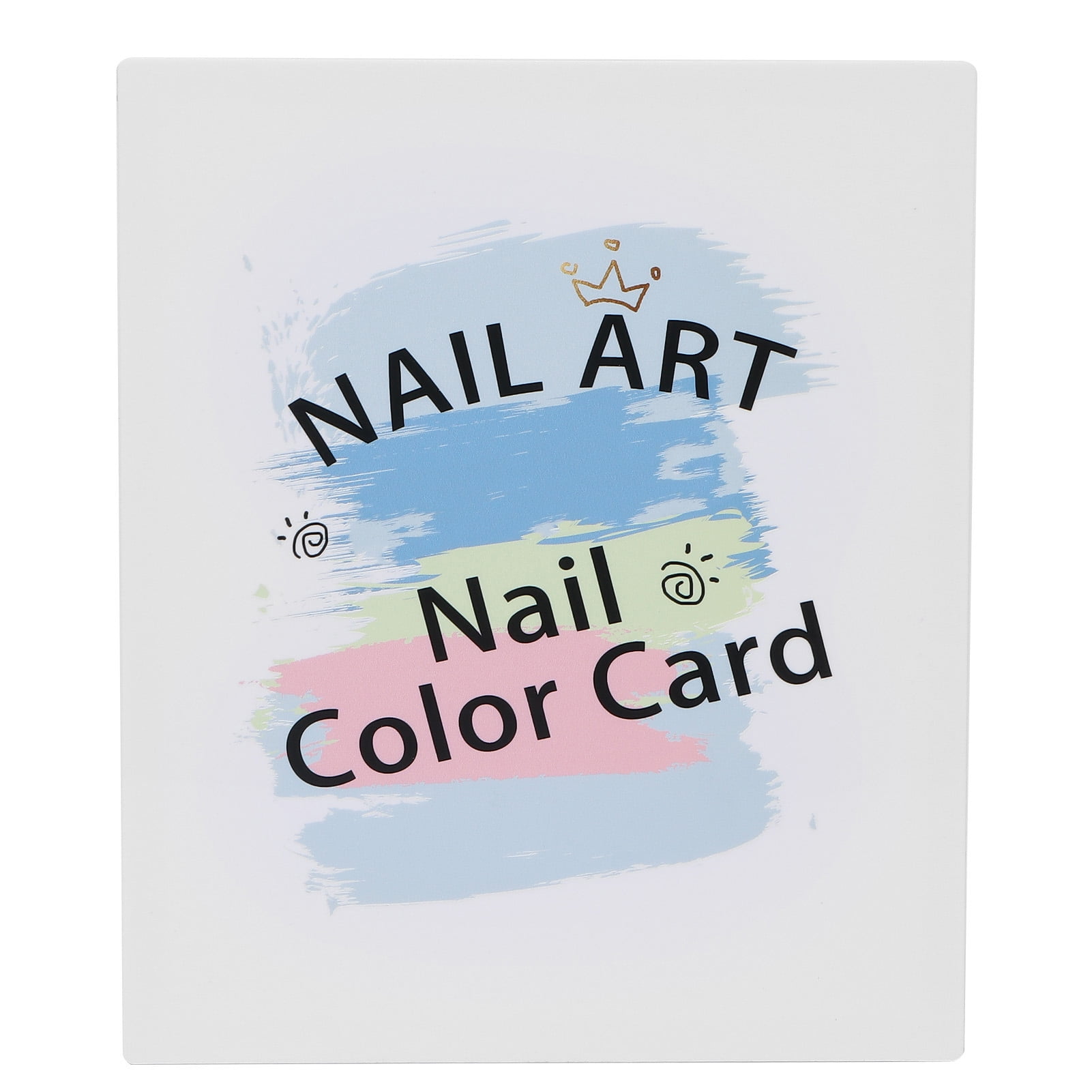 46 Colors Portable Nail Salon Gel Polish Color Card Chart Reusable Nail ...