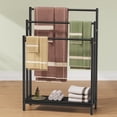 46" Extra Large Freestanding Towel Rack Stand for Bathroom, 3 Tier ...