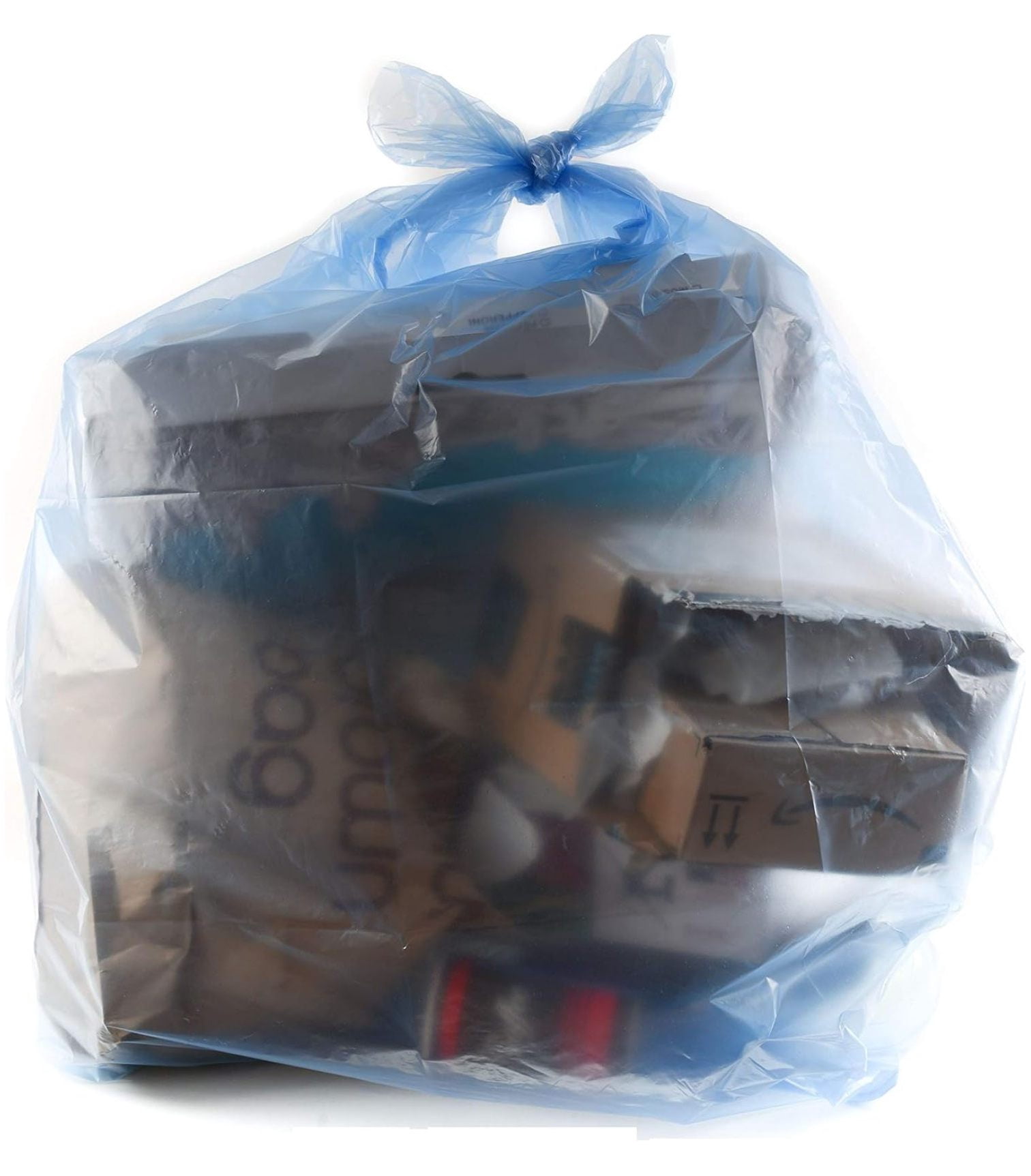 46 Gallon Heavy Duty Large Blue Recycling Trash Bags [20 PACK] - Blue ...