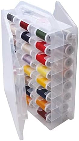 46 Grids Sewing Organizer, Double Sided Thread Box Storage, Portable ...