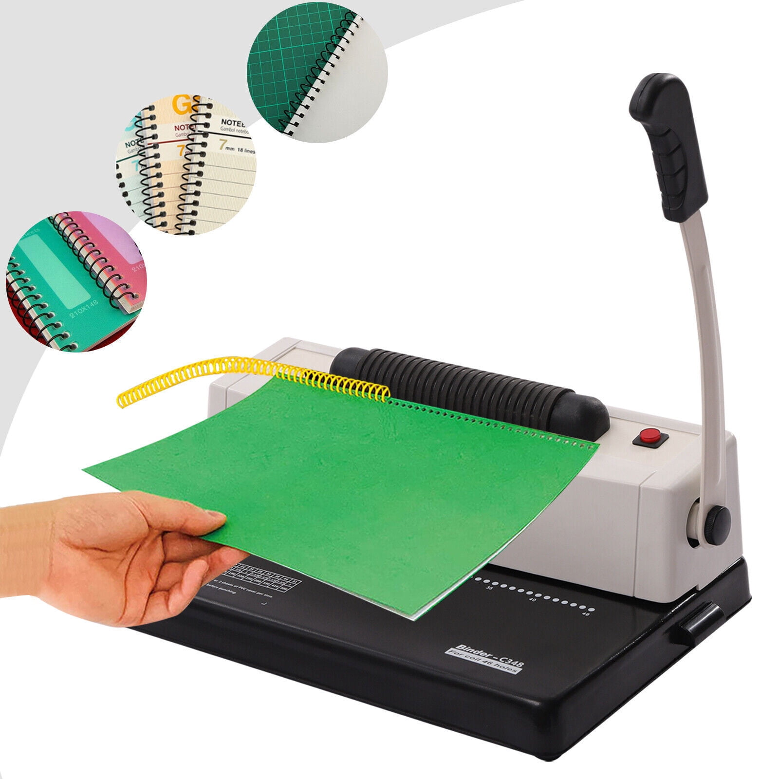 46-Hole C348 250 Sheet Calendar Spiral Coil Ring Single Comb Binding ...