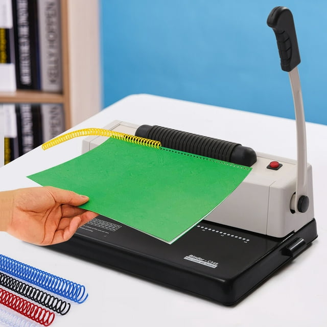 46 Holes Coil Binding Machine Paper Punching Coil Binding Machine ...