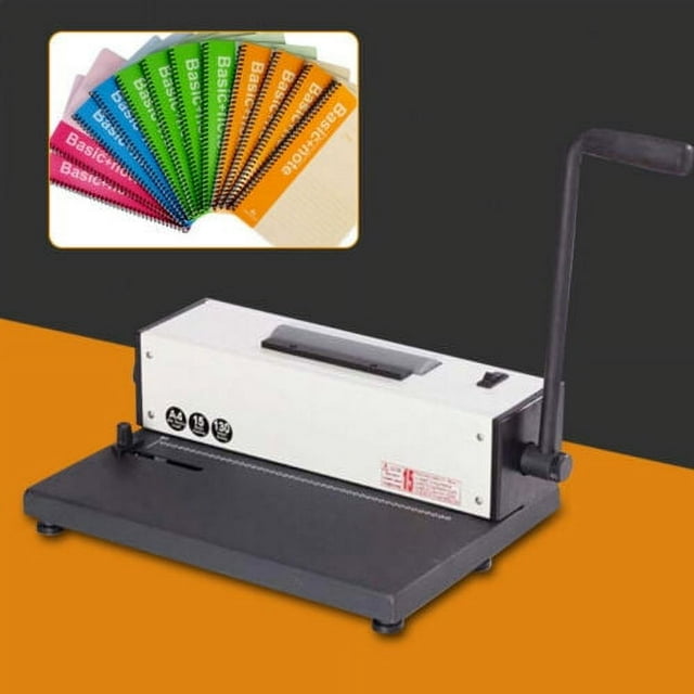 46 Holes Punching Binding Machine All Steel Metal Spiral Coil Binder Puncher - Walmart.com