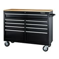 YUKON 46 In. 9-Drawer Rolling Garage Storage Cabinet With Solid Wood ...