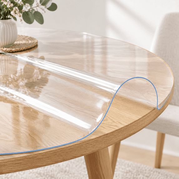 46 Inch Diar Round Table Cover Protector Mat Sofa Side Dining Coffee ...