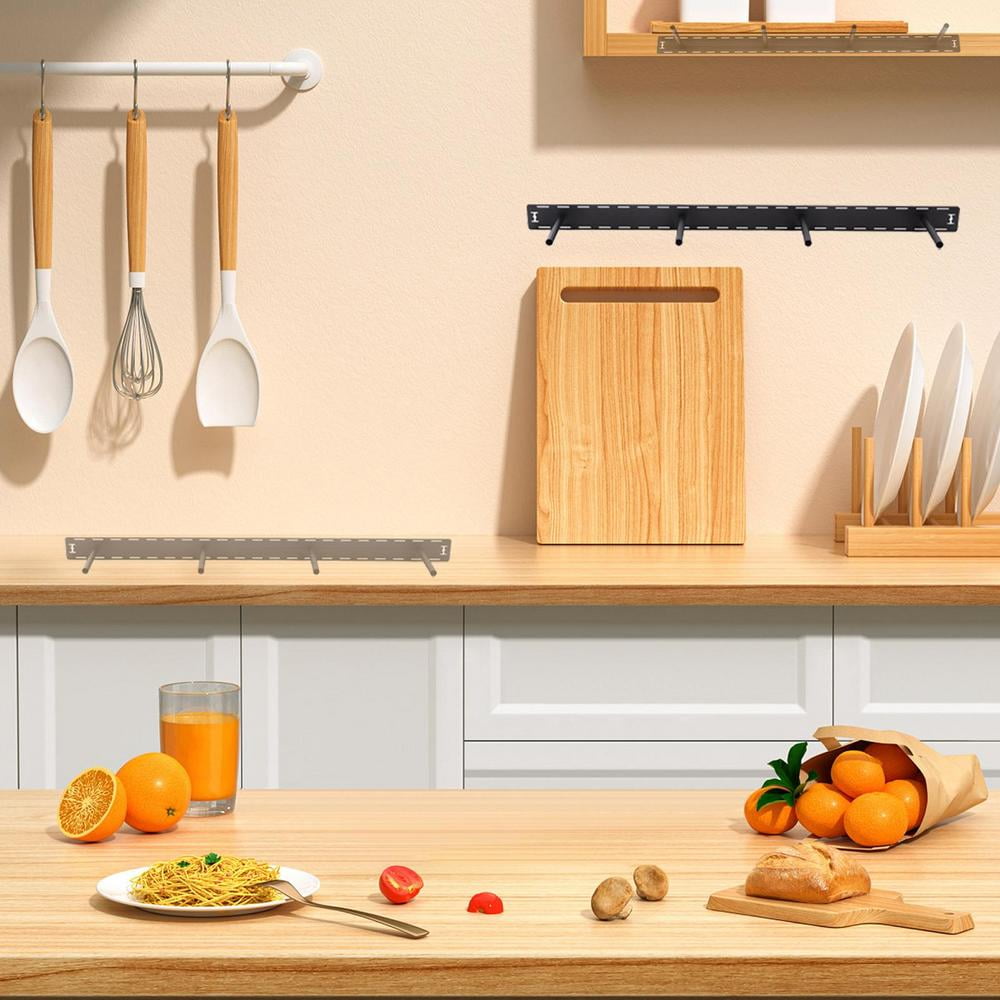 46-Inch Heavy Duty Floating Shelf Brackets, 2-Piece Set - Solid Steel ...